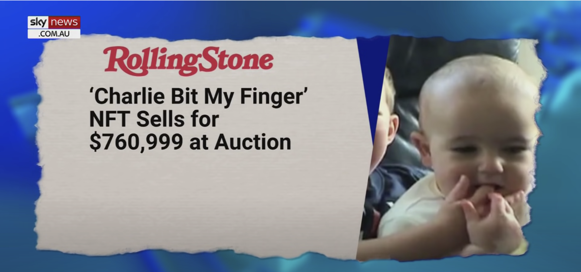 'Charlie bit my finger' video auctioned off as an NFT ‹ KATE STOCKMAN