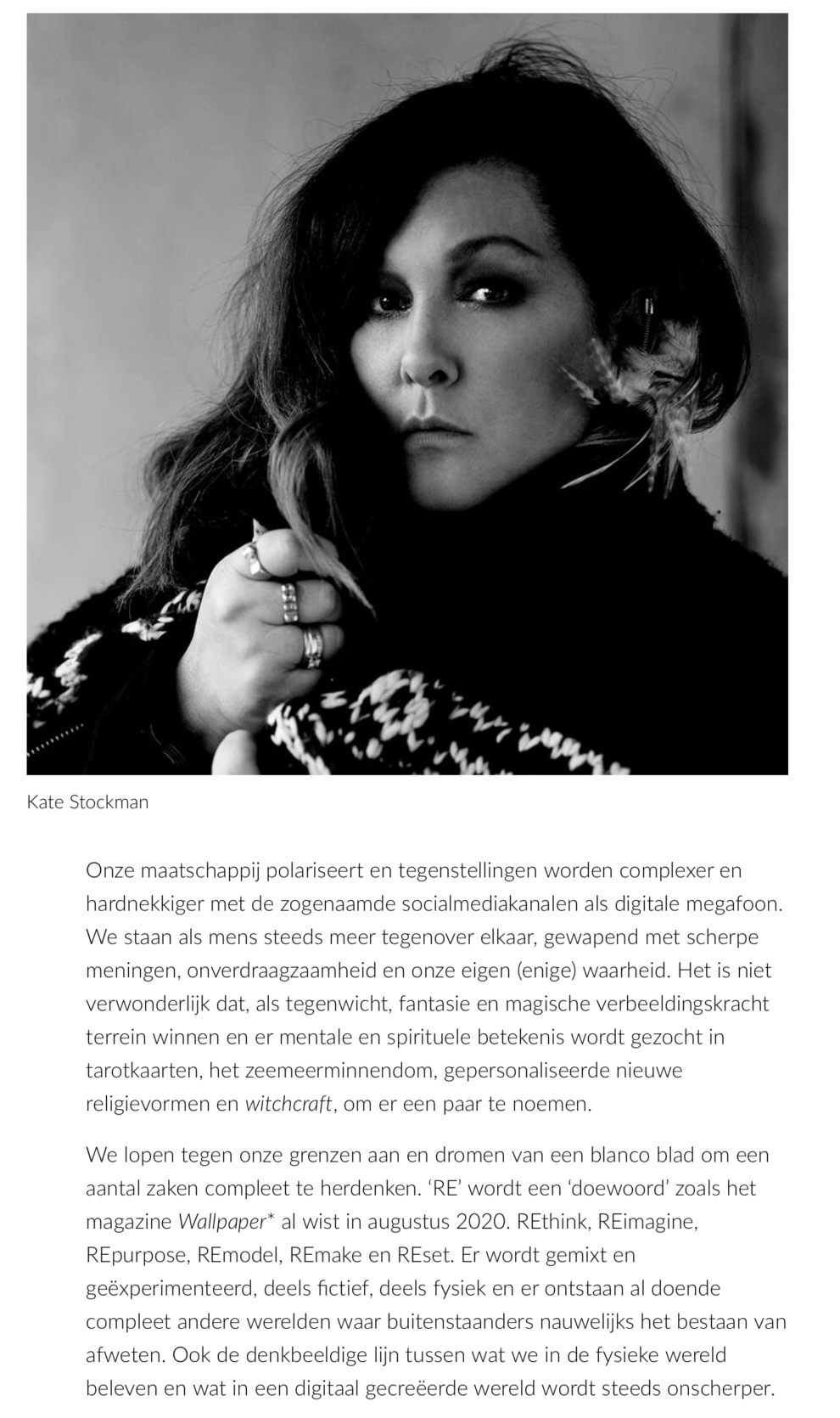 PRESS_Kate Stockman, one of the 50 vision voices on the Future by ...